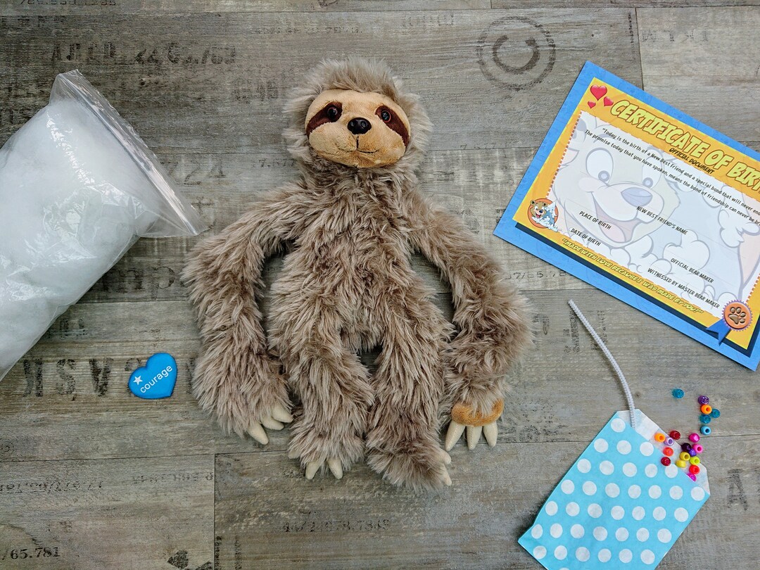 DIY Sloth Teddy Making Kit Make A Bear 16'' - Etsy