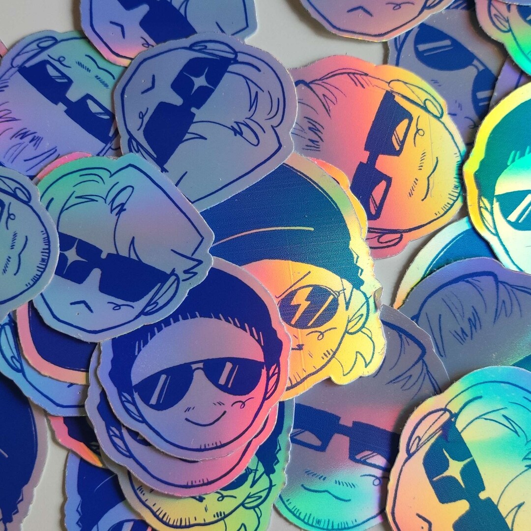 5MIINUST Eurovision Holographic Stickers - Etsy