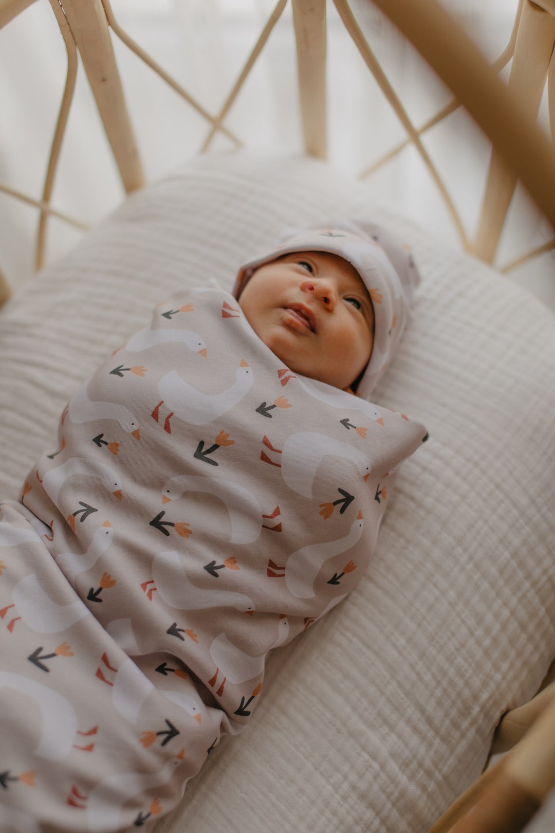 Special Fabric Goose Blanket and Hat, 80x90 Cm Blanket, Cute Goose Baby ...