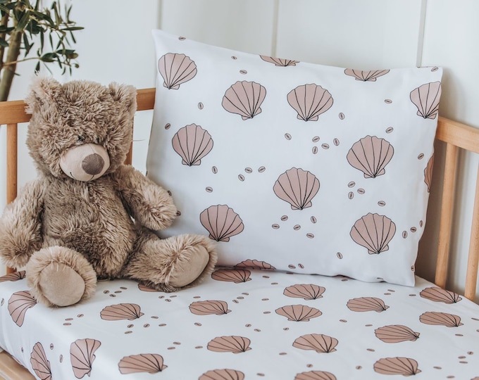 Seashells Flower Baby Girl Boy Bedding, Baby Shower Gift, Nursery ...