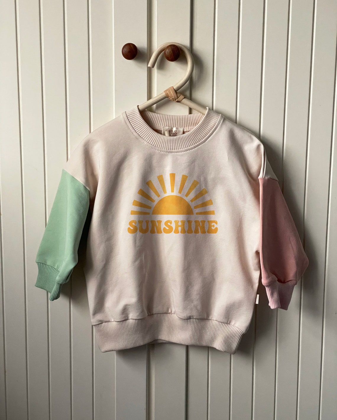 Sun Retro Sweat Old School Kids Sweat Oversize Sweat Pink - Etsy