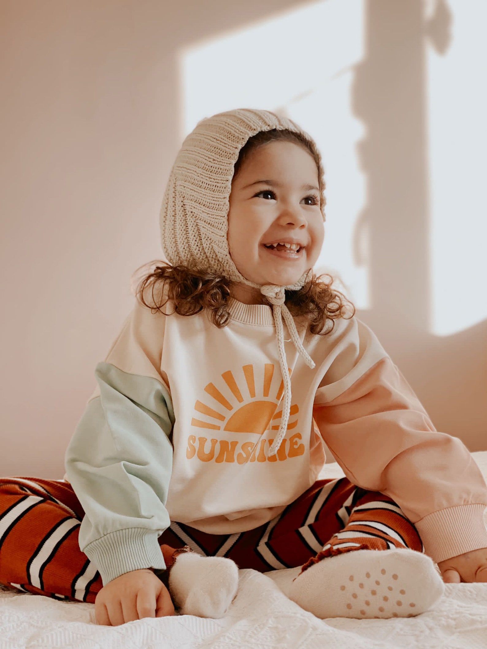 Sun Retro Sweat Old School Kids Sweat Oversize Sweat Pink - Etsy