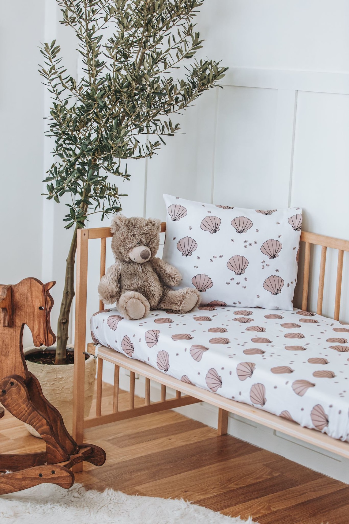 Seashells Flower Baby Girl Boy Bedding Baby Shower Gift - Etsy