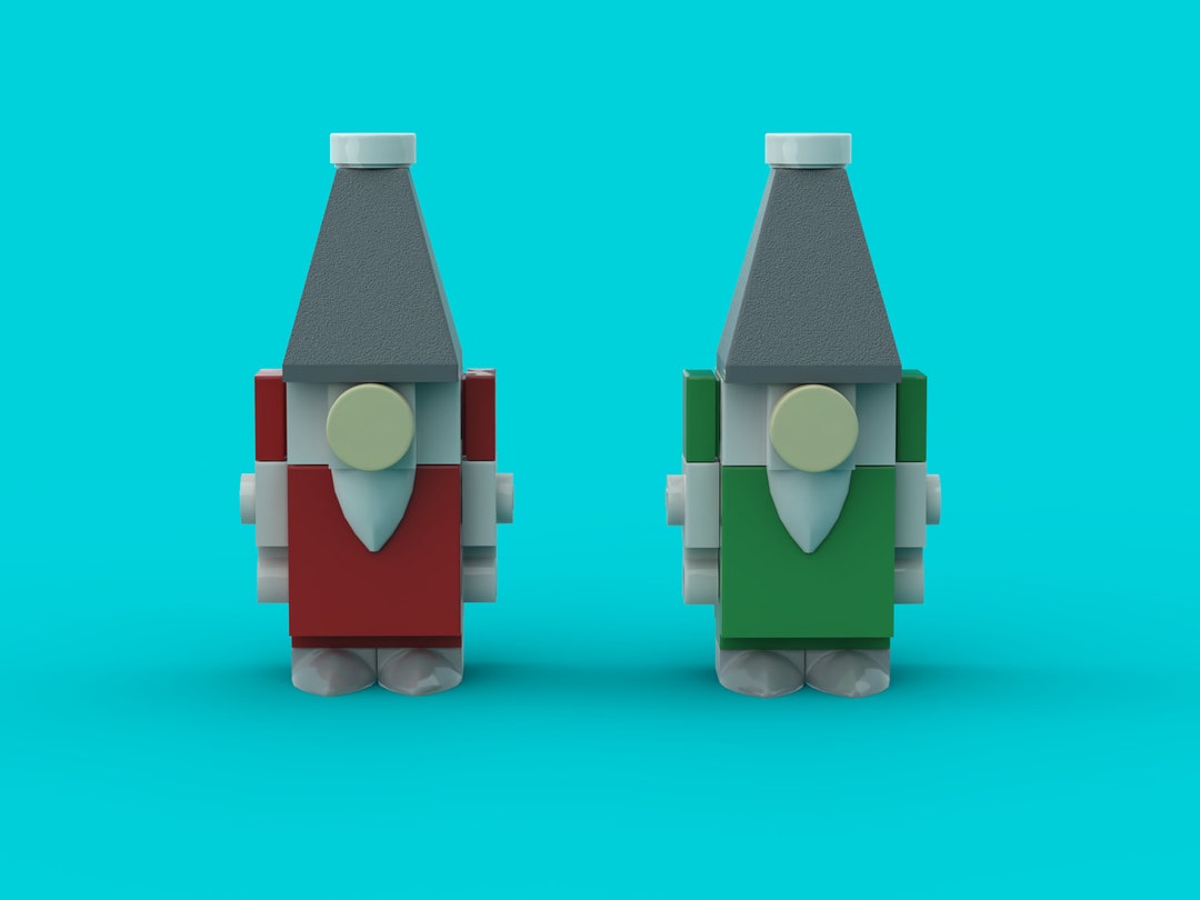 Pair of Gnomes - Custom Design - Made With Authentic New LEGO® Bricks ...