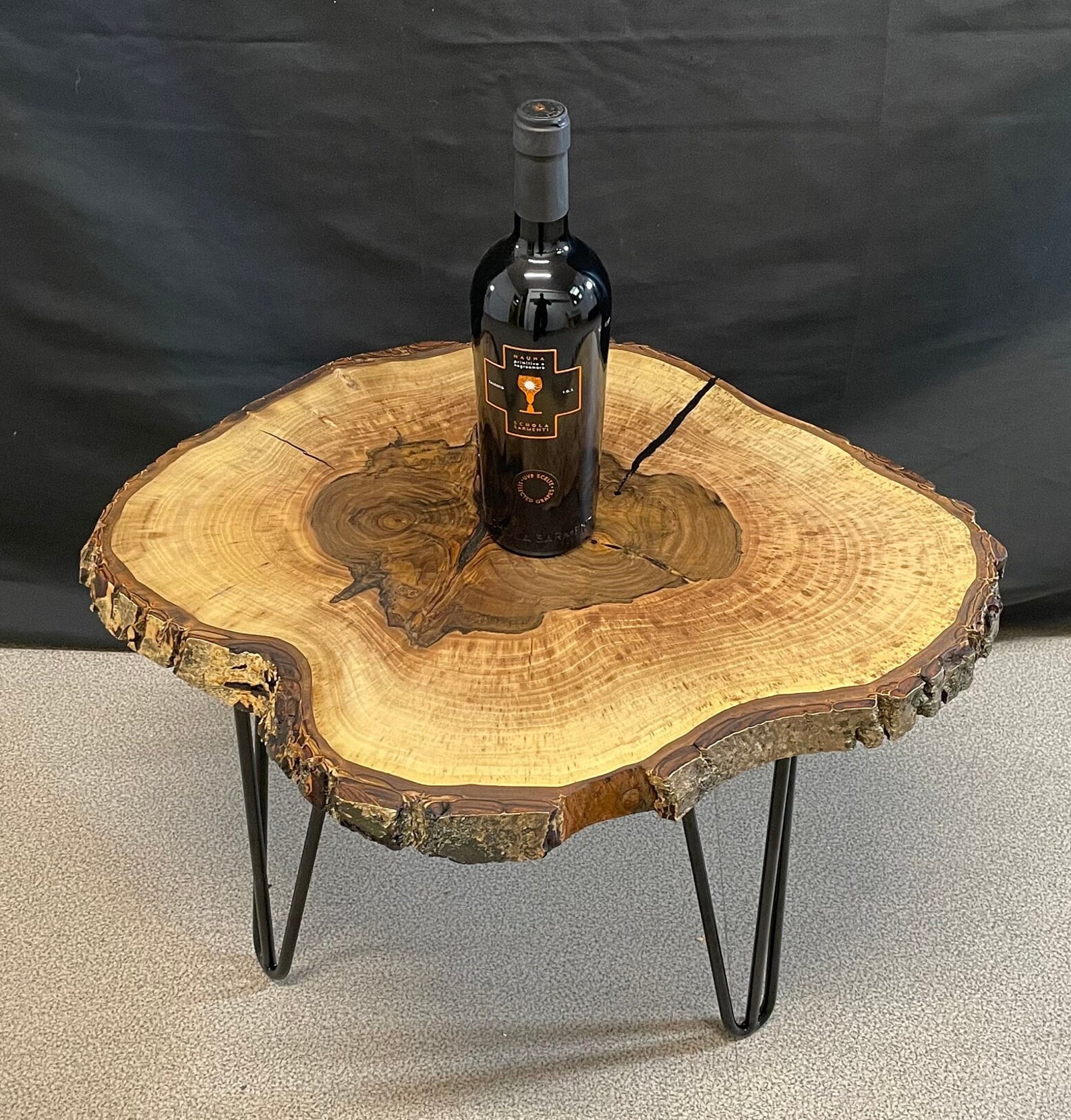 Rustic Coffee Table Out of a Beautiful Walnut Cookie Slab - Etsy