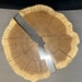 Cracked Oak Coffee Table - Cookie Slab Tree Slice - Diameter 65 Cm ...