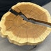 Cracked Oak Coffee Table - Cookie Slab Tree Slice - Diameter 65 Cm ...