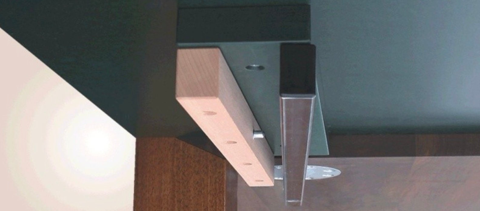 Swiveling Extension Arms for Expandable Dining Tables - Chrome or Black ...