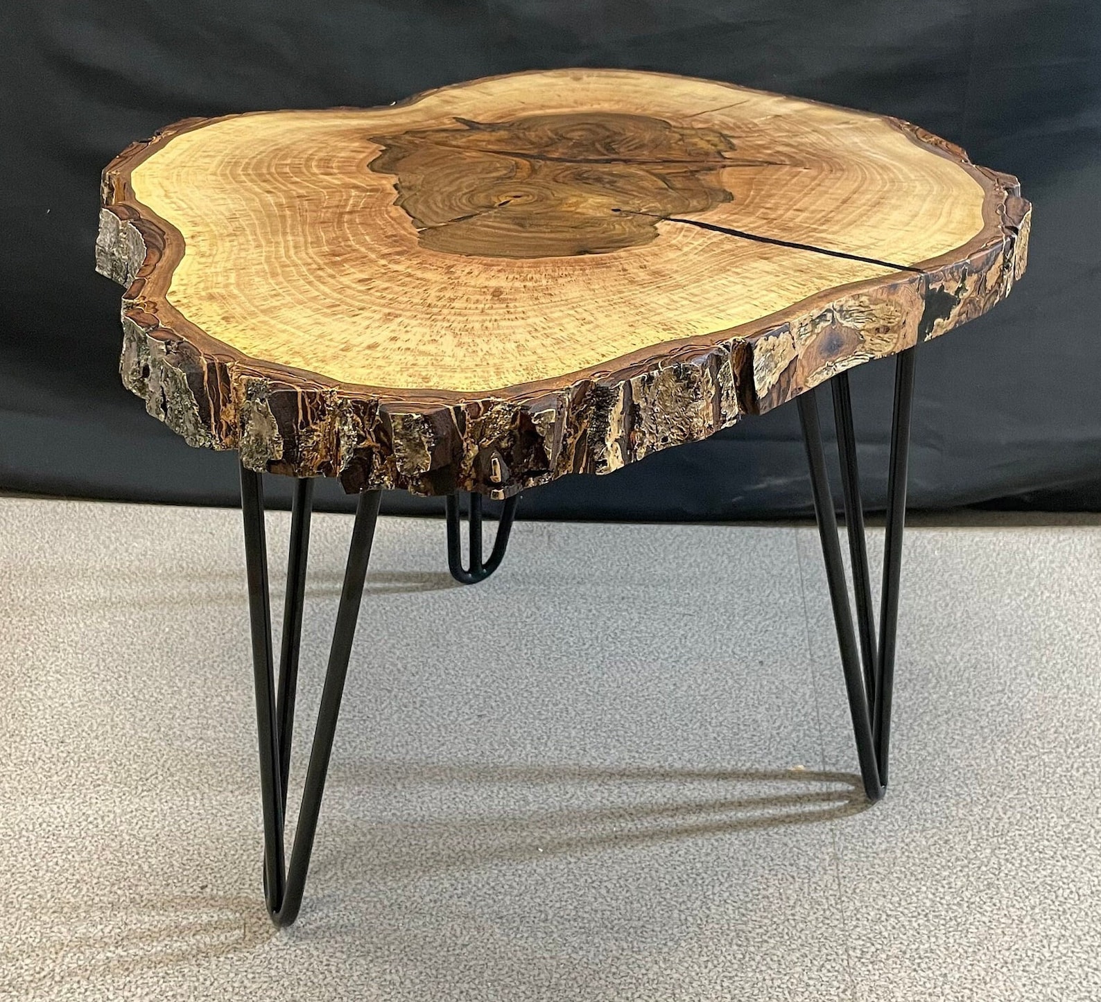 Rustic Coffee Table Out of a Beautiful Walnut Cookie Slab - Etsy