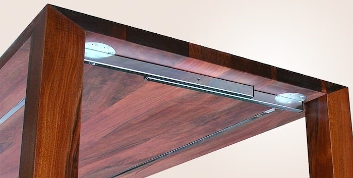 Swiveling Extension Arms for Expandable Dining Tables - Chrome or Black ...
