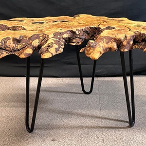 Rustic Coffee Table Out of an Olive Wood Root Cookie Slab #10 - 68 X 53 ...