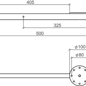 Swiveling Extension Arms for Expandable Dining Tables - Chrome or Black ...