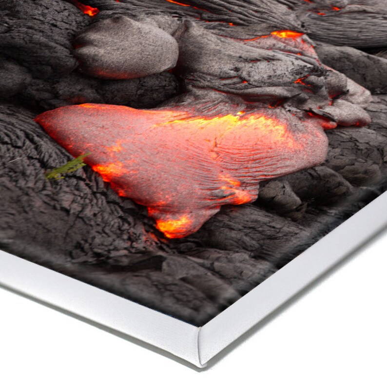 Lava in Hawaii - Print on Paper, Canvas, Metal - Vertical - Lava ...