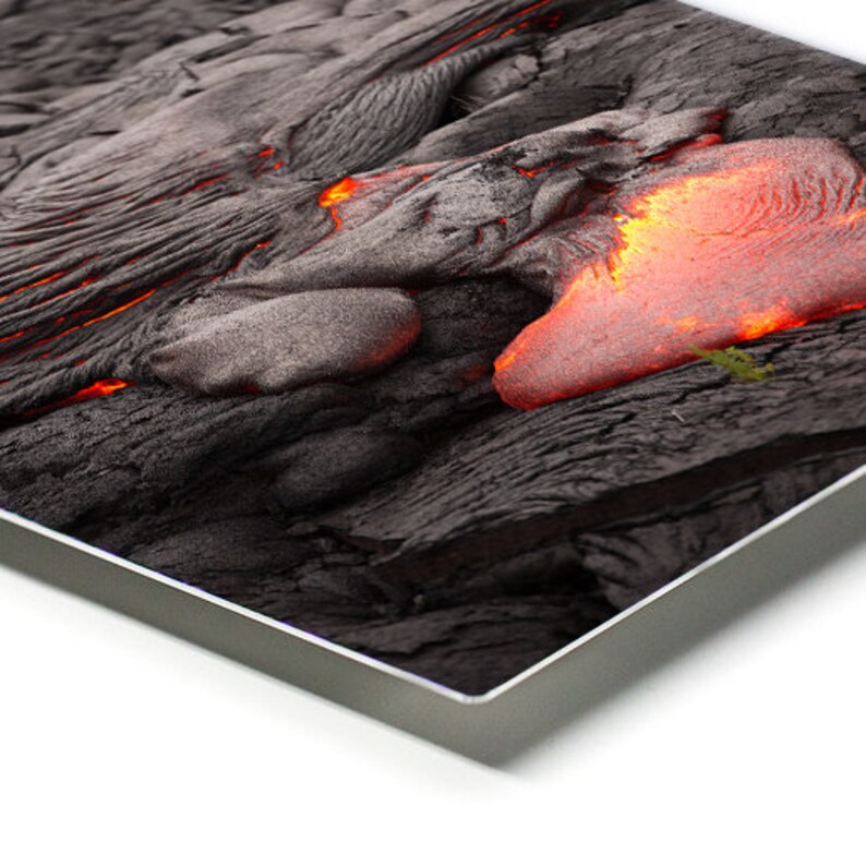 Lava in Hawaii - Print on Paper, Canvas, Metal - Vertical - Lava ...