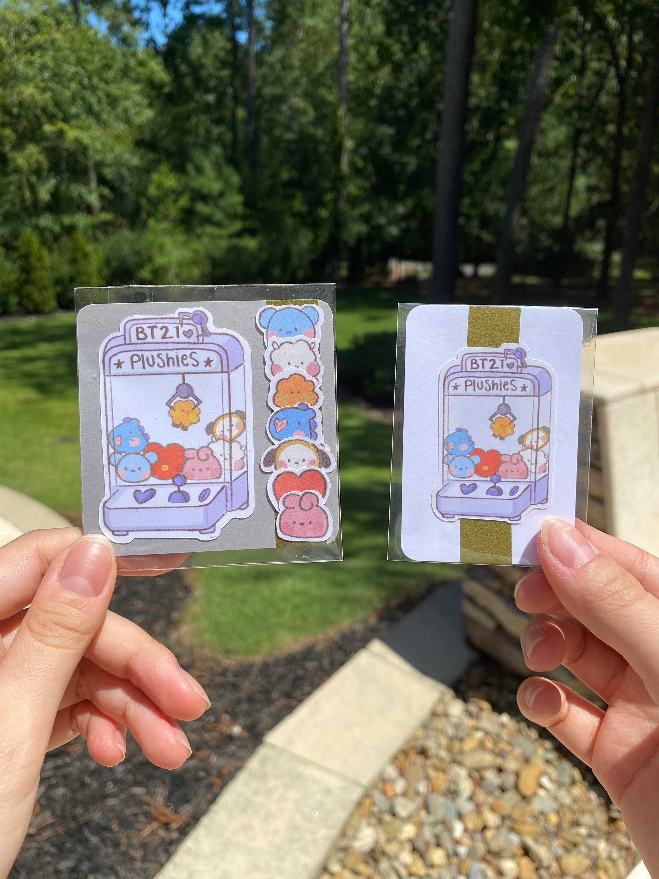 Bt21 Claw Machine Sticker Pack - Etsy