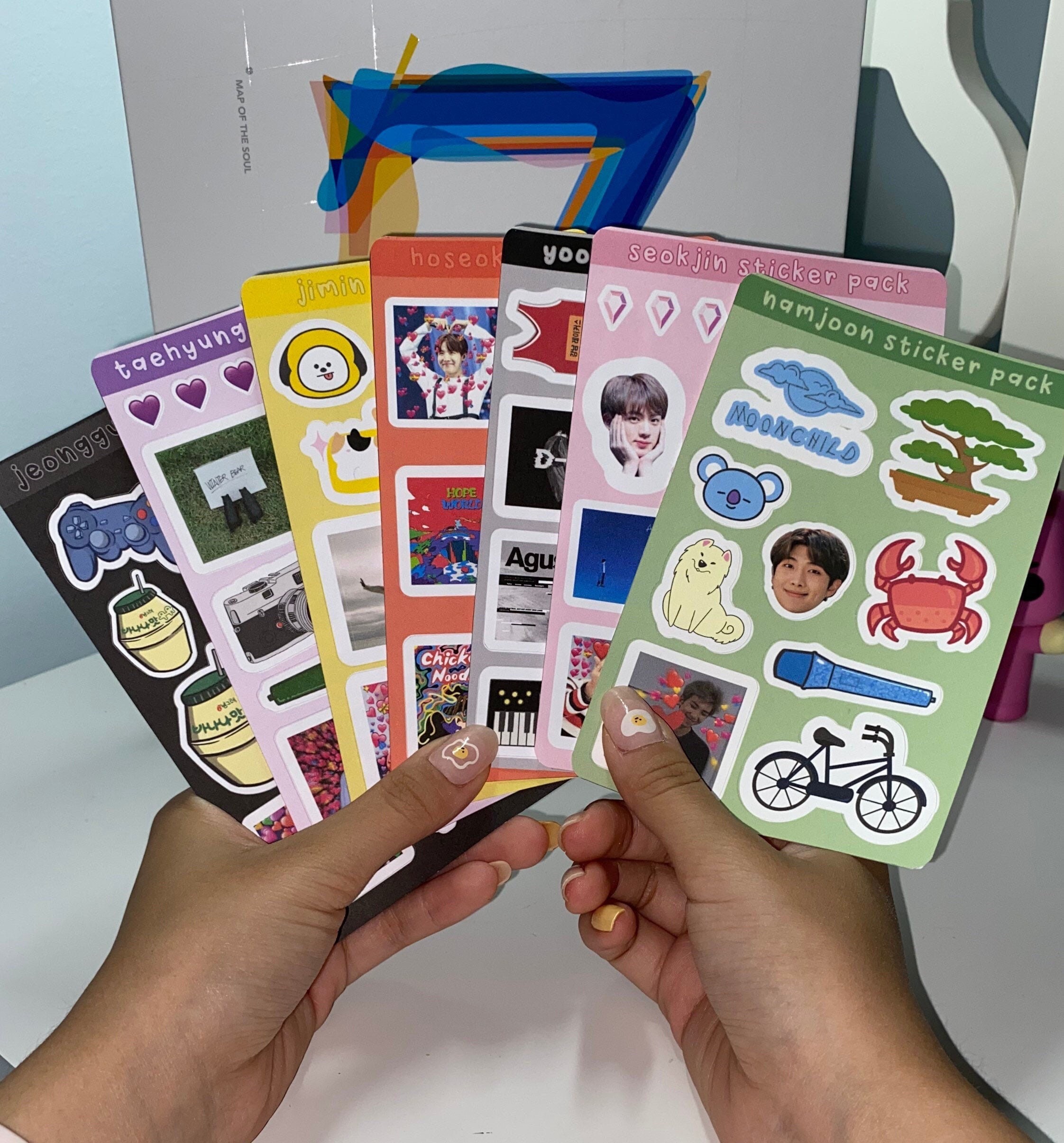 BTS Bias Sticker Packs - Etsy