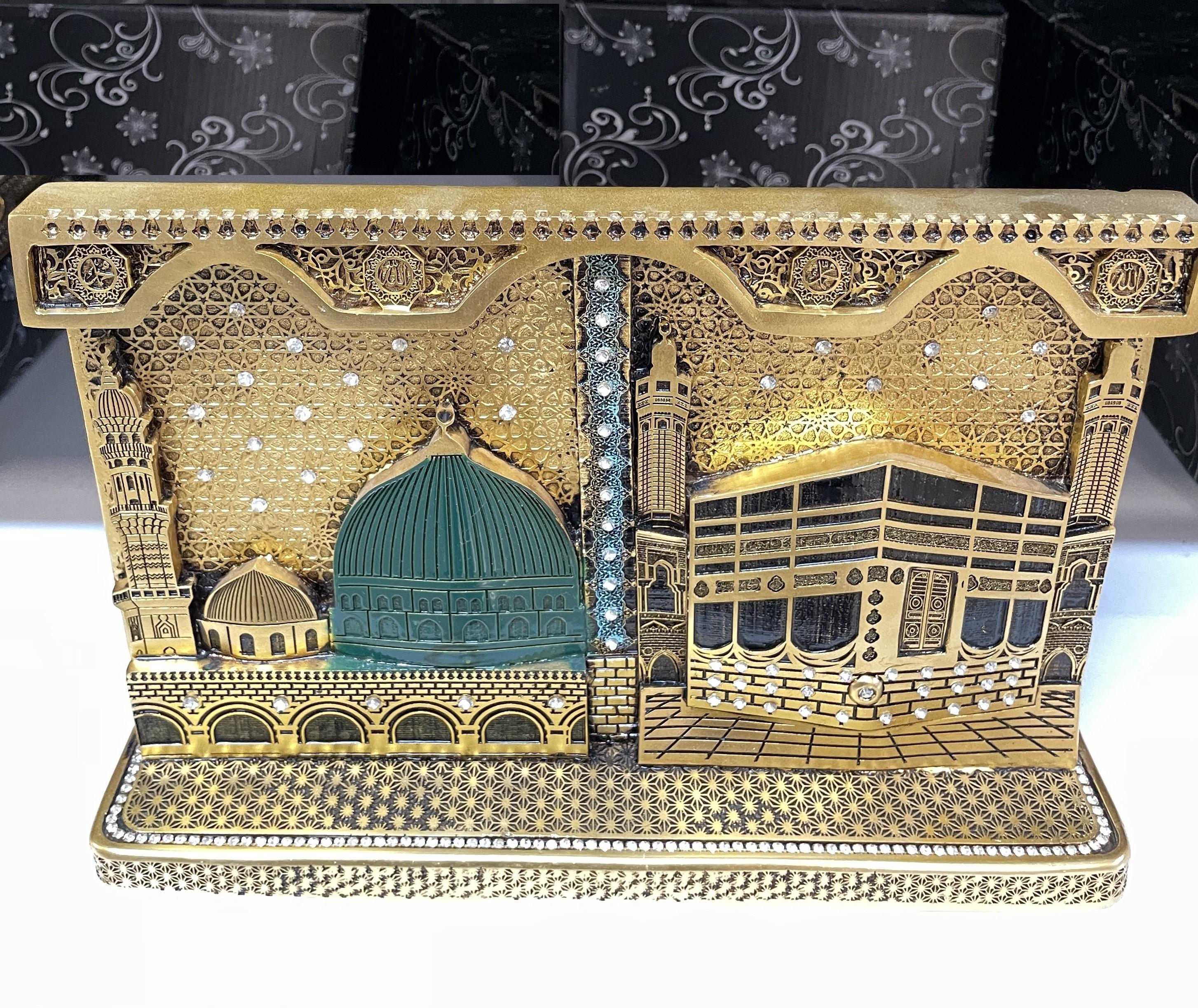 Kaaba and Masjid Nabawi Table Decor, Gift for Muslim, Kaaba Desk Decor ...