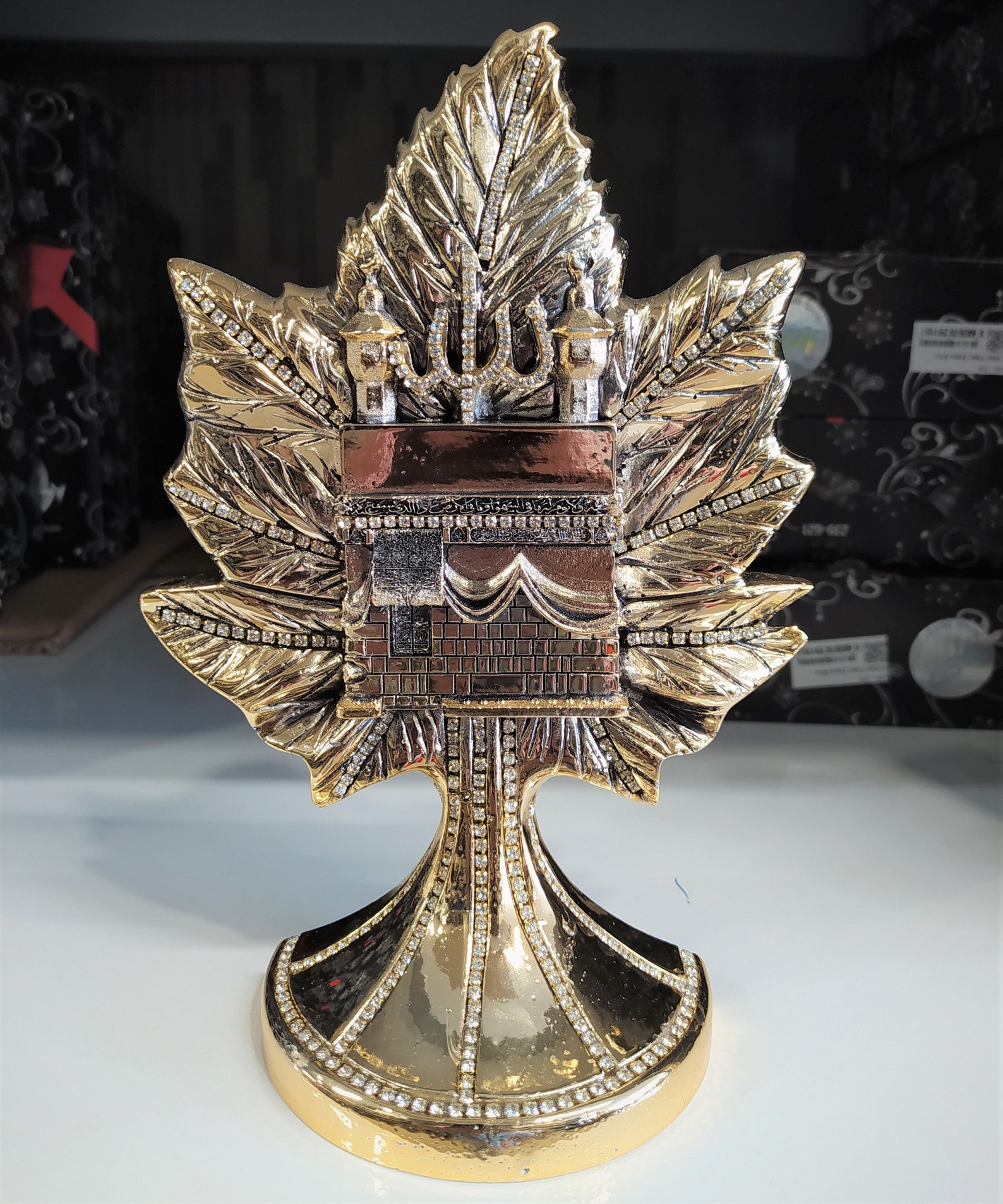 Kaaba Allah Leaf Decor, Kaaba Table Decor, Islamic Wedding Gift ...