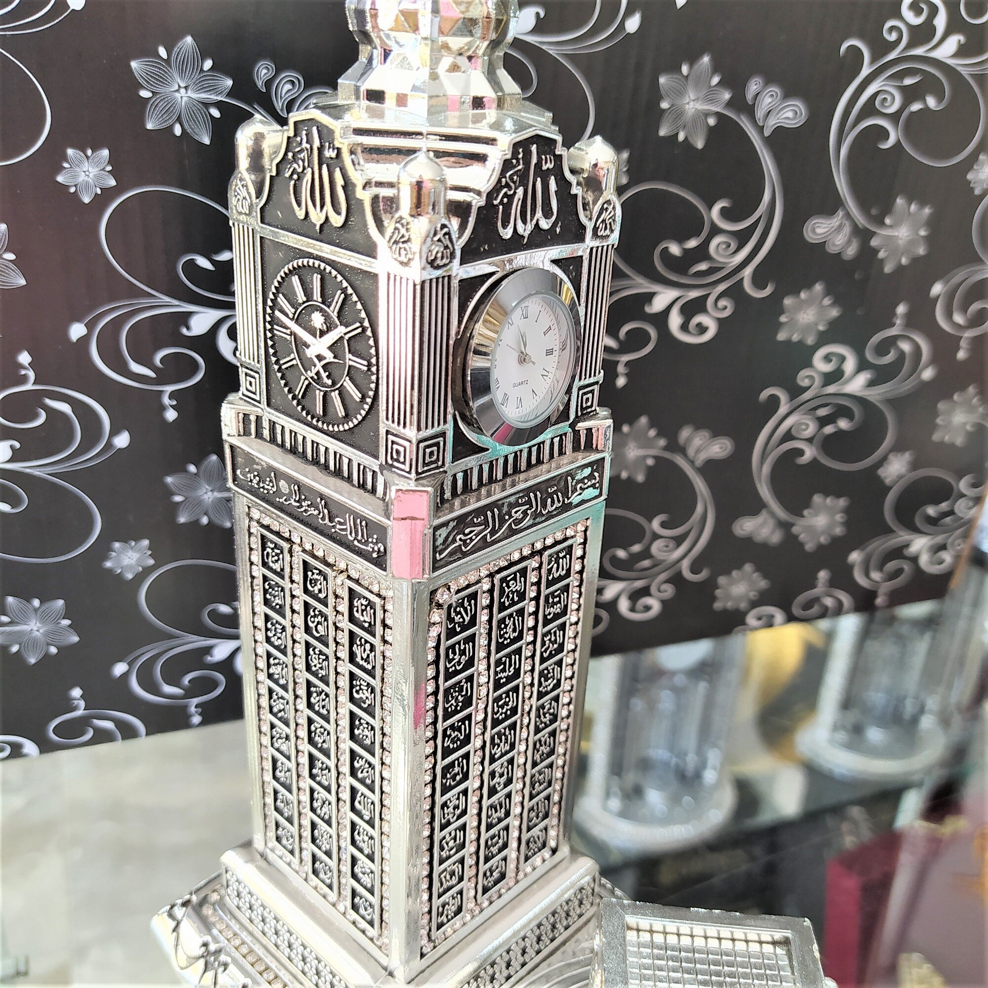 Zamzam Tower Kaaba Figurine, Zamzam Tower Desk Clock, Islamic Table ...