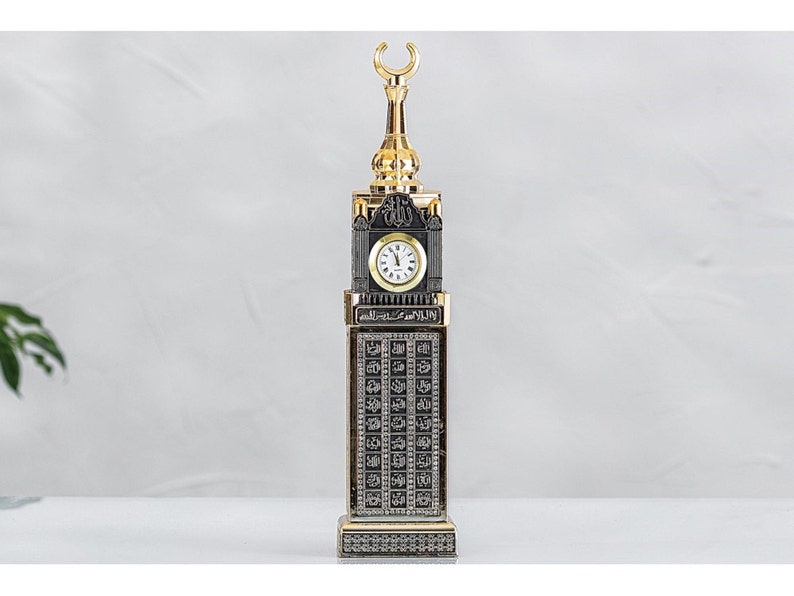 Zamzam Tower Figurine, Islamic Desk Clock, Muslim Home Design, Islamic ...