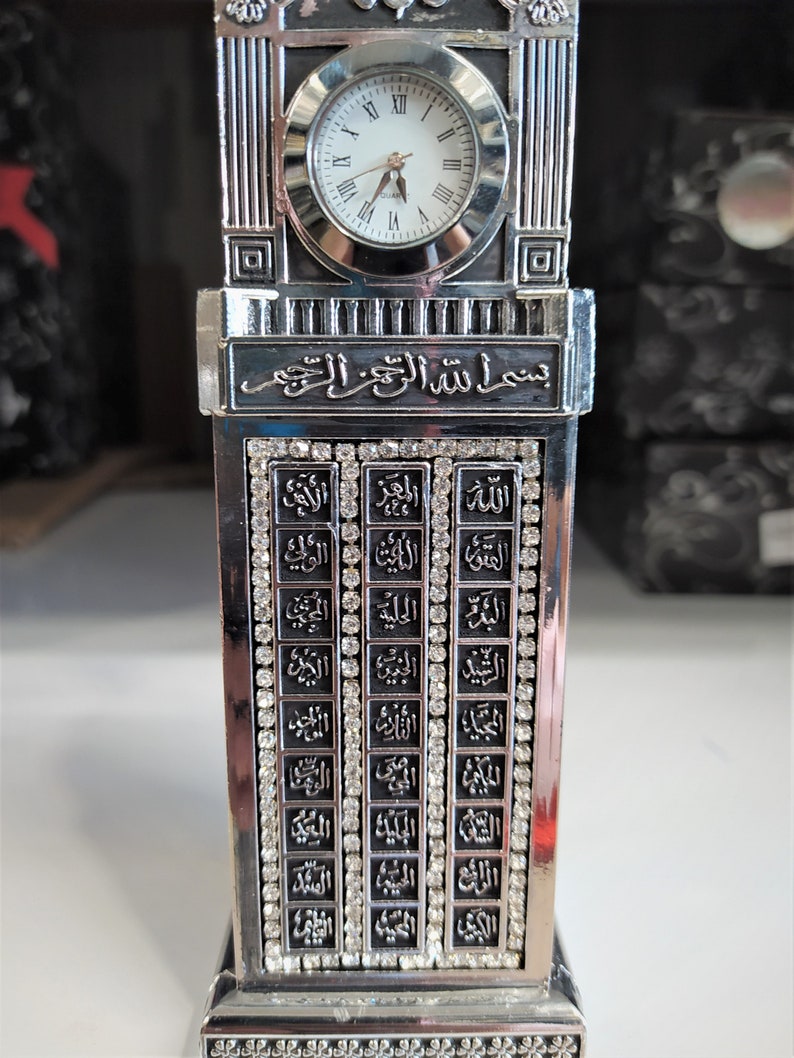 Zamzam Tower Figurine, Islamic Desk Clock, Muslim Home Design, Islamic ...