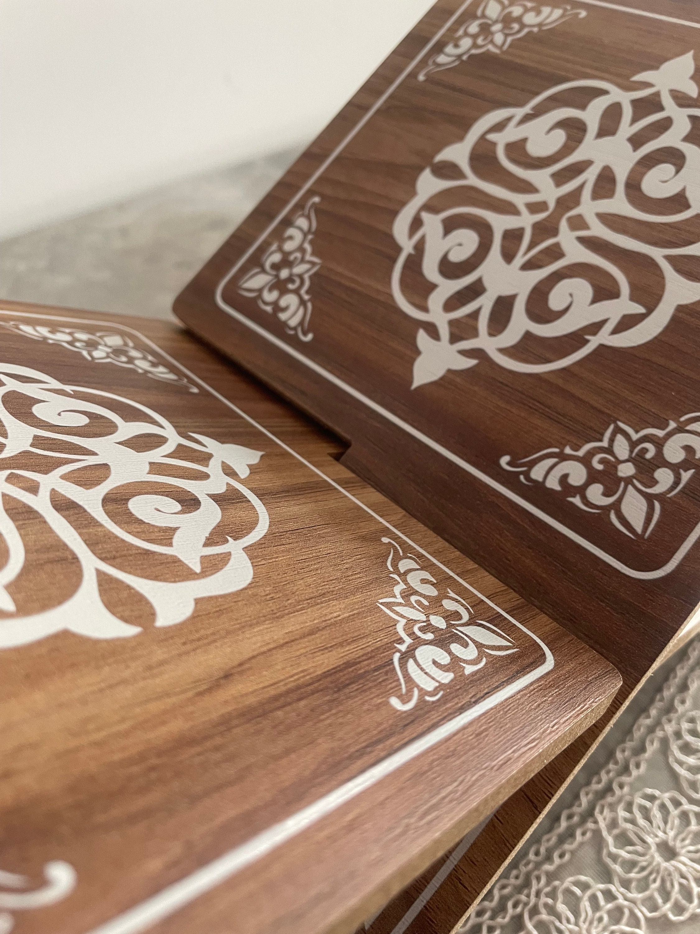 Carved Wooden Lectern, Portable Holy Quran Reading Desk, Book Reading ...