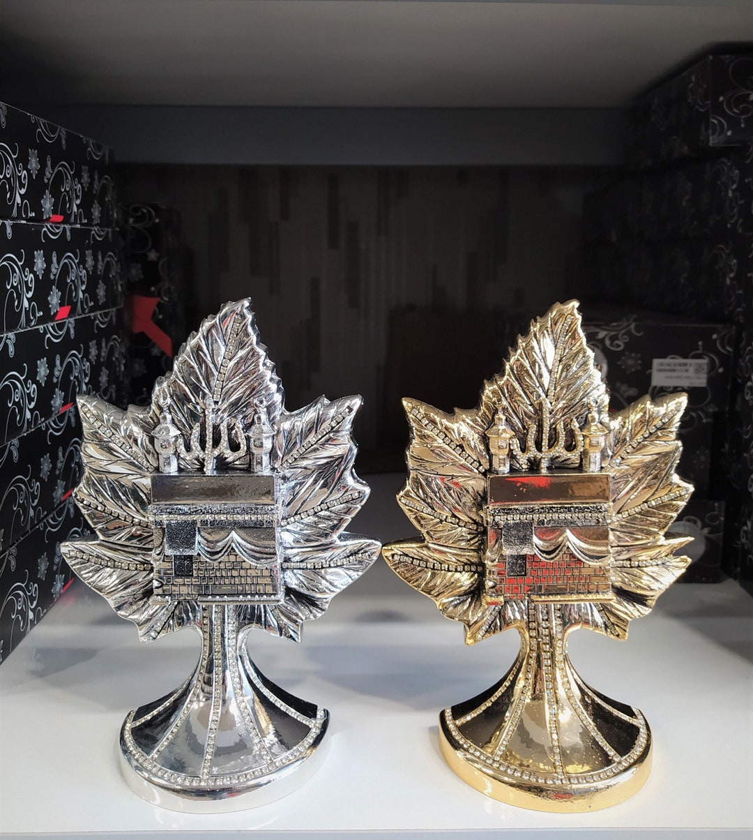 Kaaba Allah Leaf Trinket, Kaaba Table Decor, Islamic Wedding Gift ...