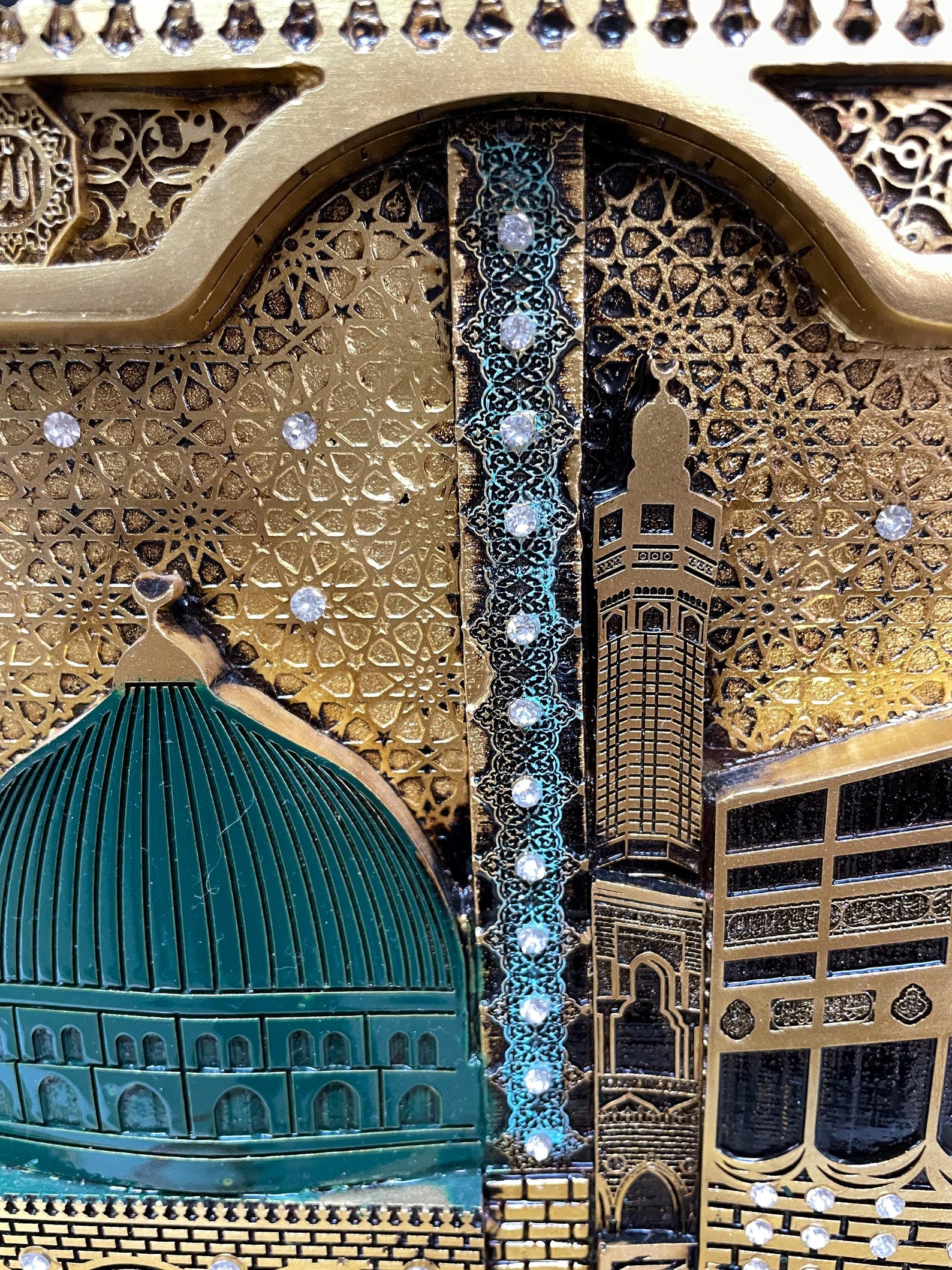 Kaaba and Masjid Nabawi Table Decor, Gift for Muslim, Kaaba Desk Decor ...