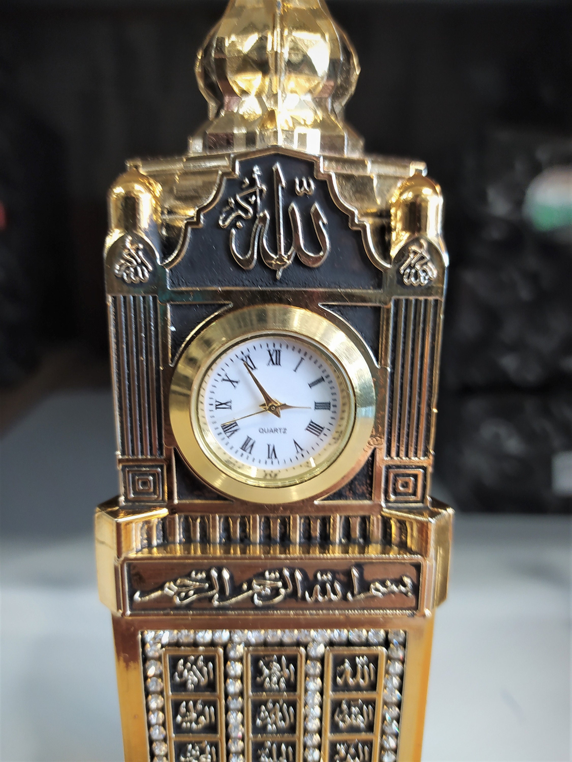 Zamzam Tower Figurine, Islamic Desk Clock, Muslim Home Design, Islamic ...