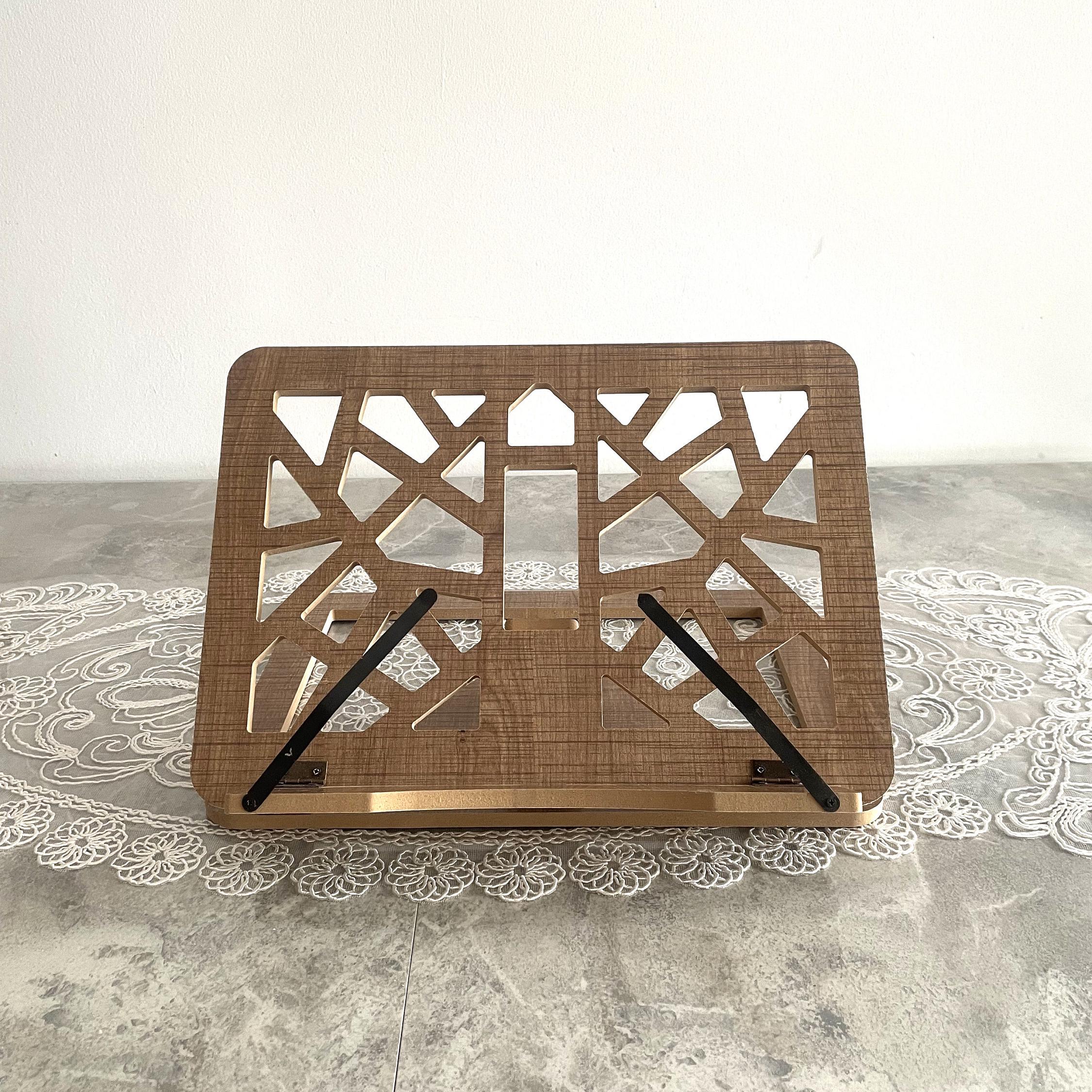 Portable Holy Quran Reading Desk, Book Reading Stand, Wooden Tablet ...