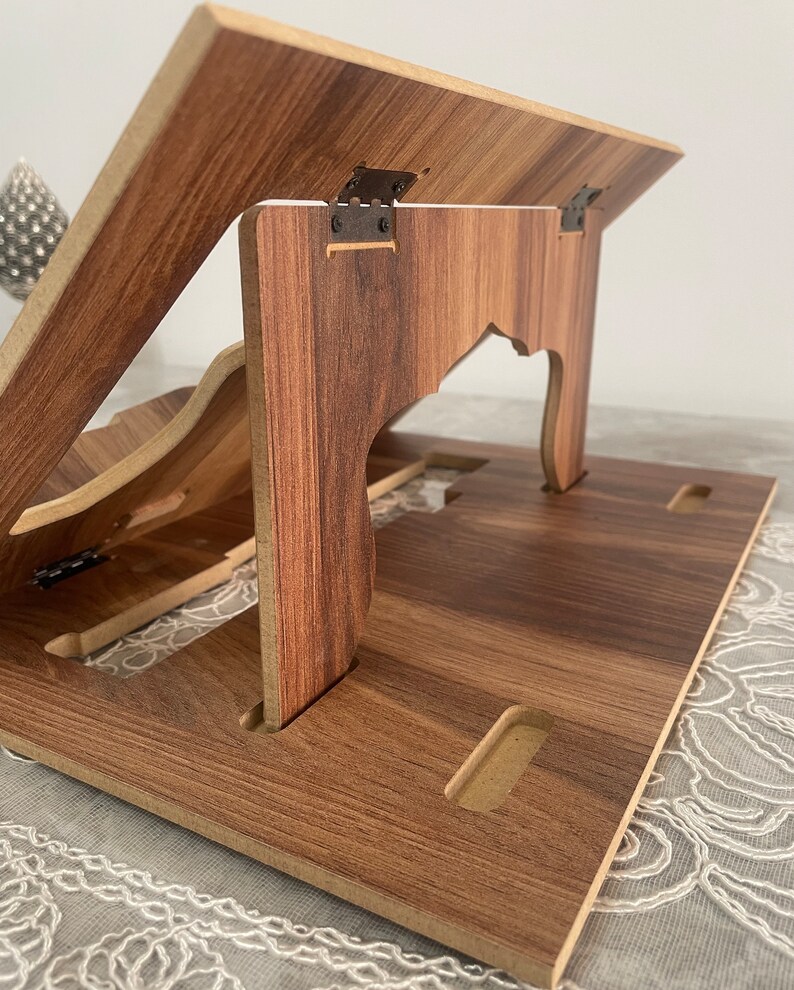 Portable Holy Quran Reading Desk, Book Reading Stand, Wooden Tablet ...