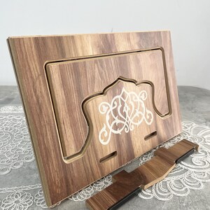 Portable Holy Quran Reading Desk, Book Reading Stand, Wooden Tablet ...