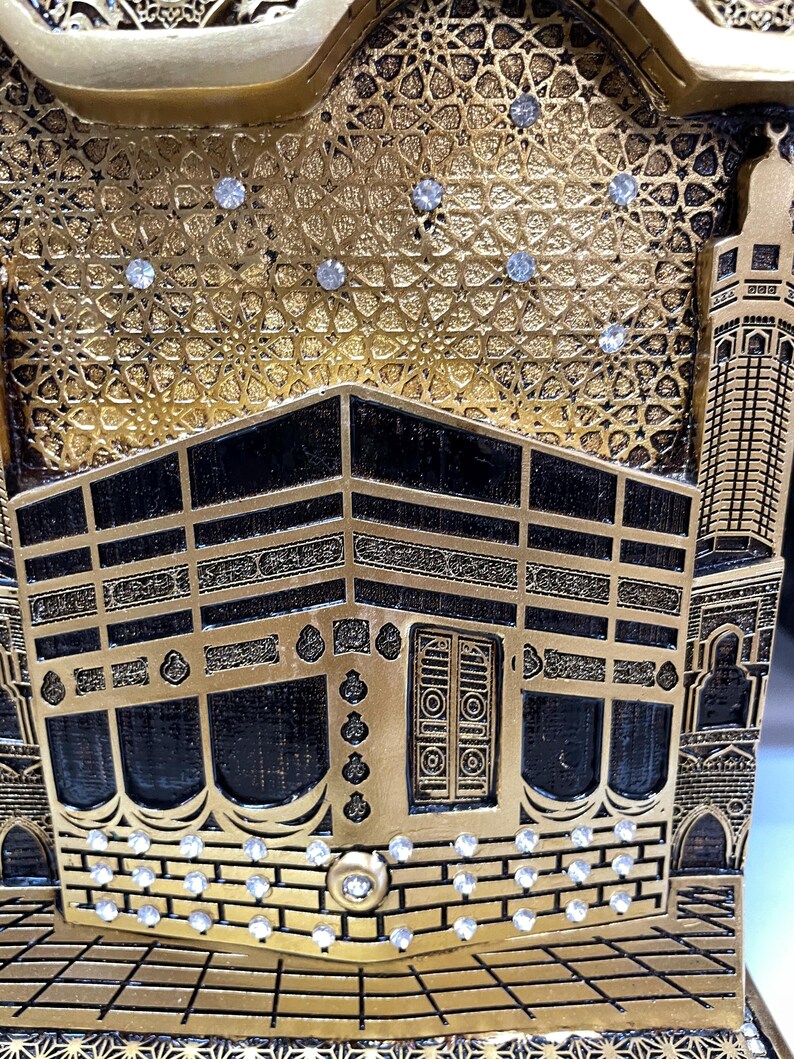 Kaaba and Masjid Nabawi Table Decor, Gift for Muslim, Kaaba Desk Decor ...