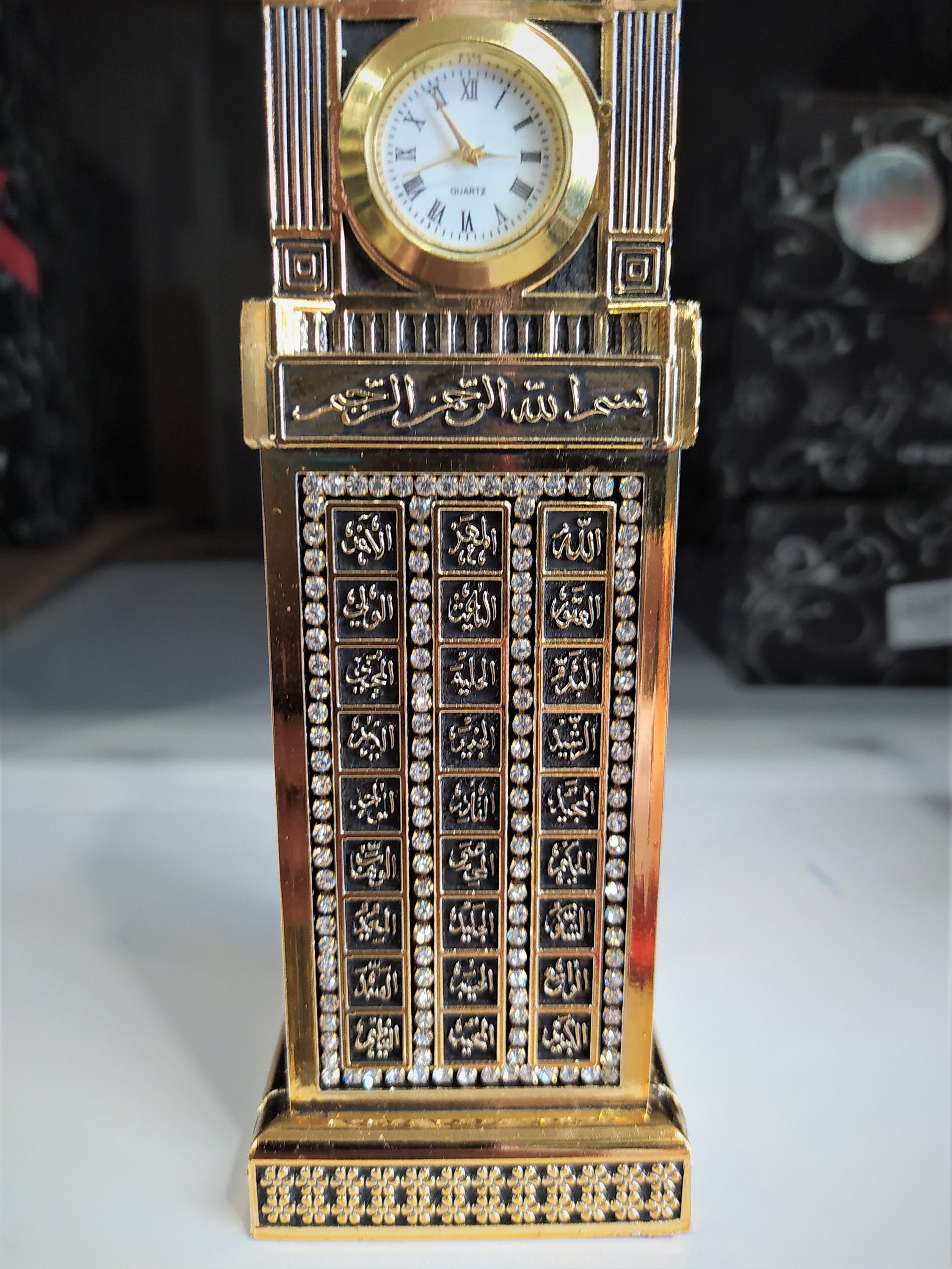 Zamzam Tower Figurine, Islamic Desk Clock, Muslim Home Design, Islamic ...