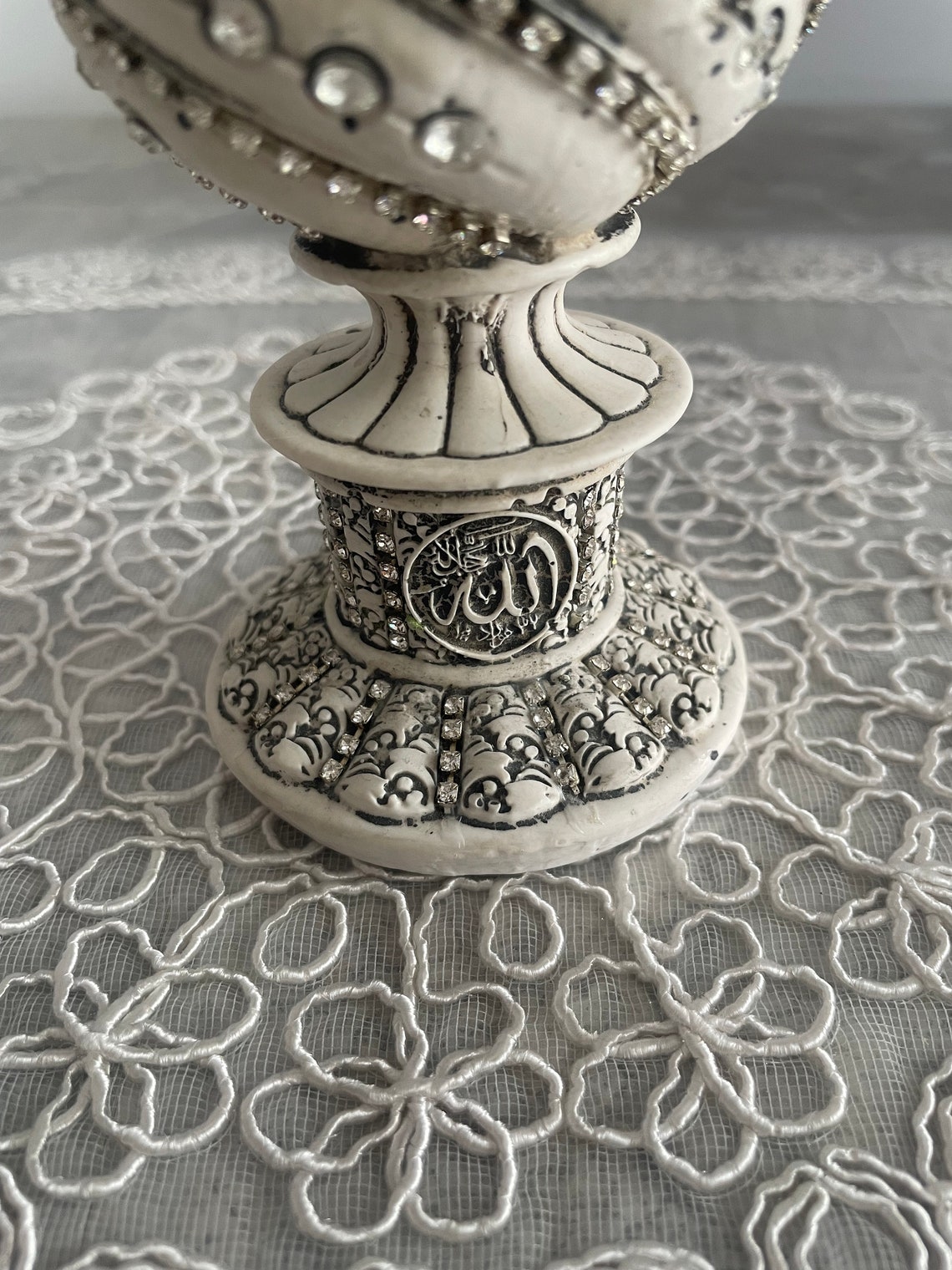 Ayat Ul Kursi Pine Cone Figurine, Islamic Desk Decor, Muslim Meaningful ...