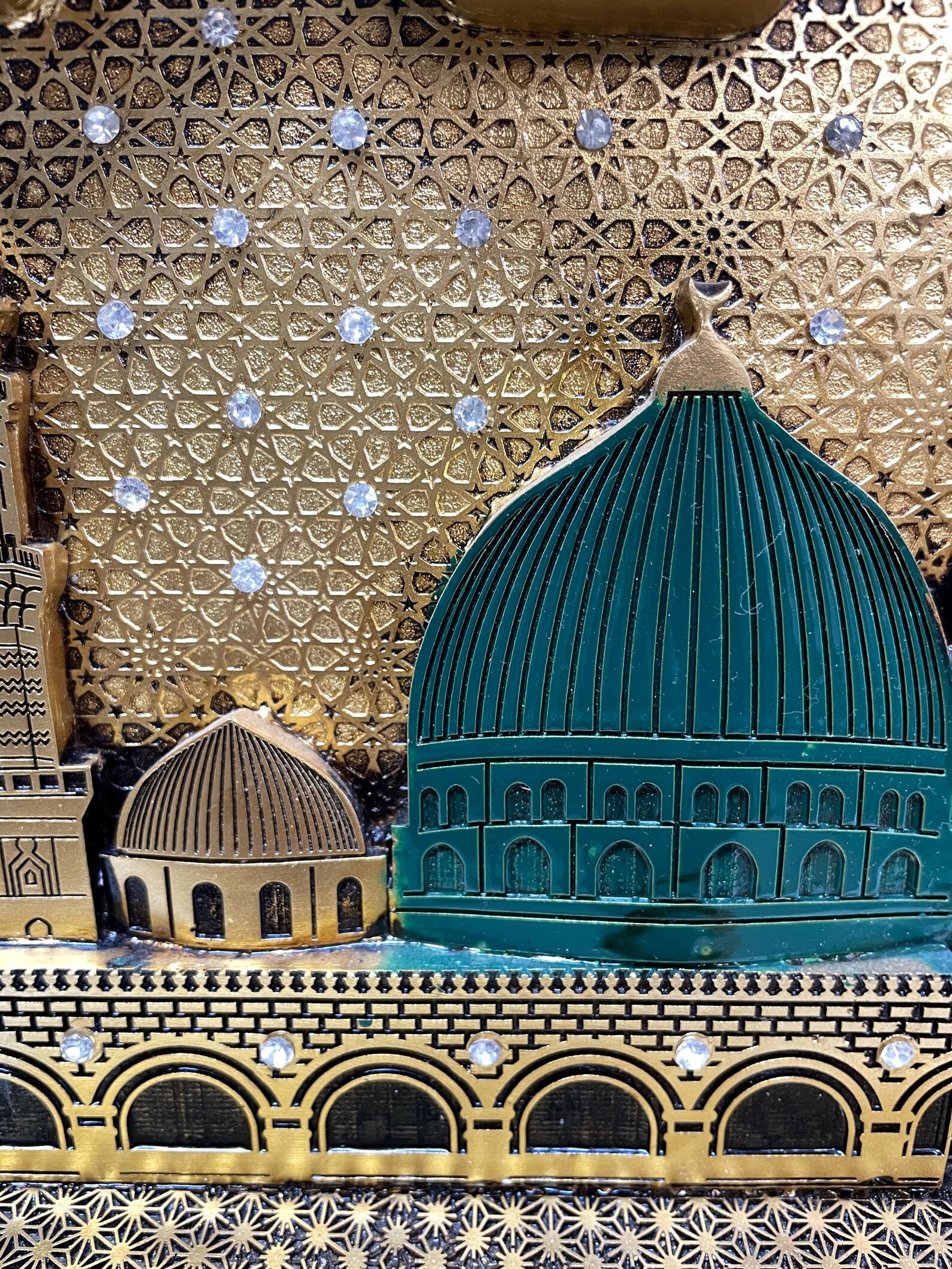 Kaaba and Masjid Nabawi Table Decor, Gift for Muslim, Kaaba Desk Decor ...