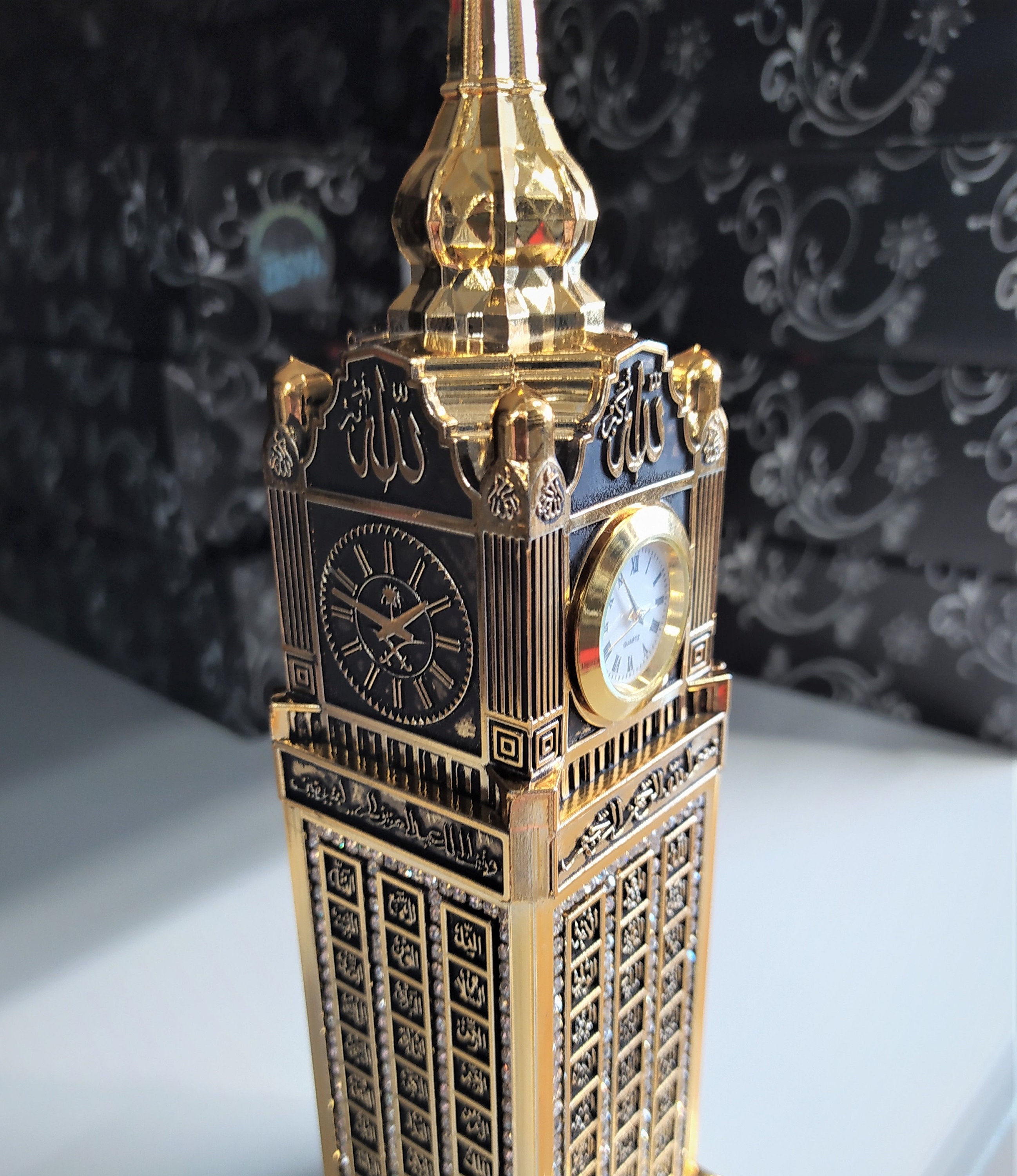 Zamzam Tower Figurine, Islamic Desk Clock, Muslim Home Design, Islamic ...