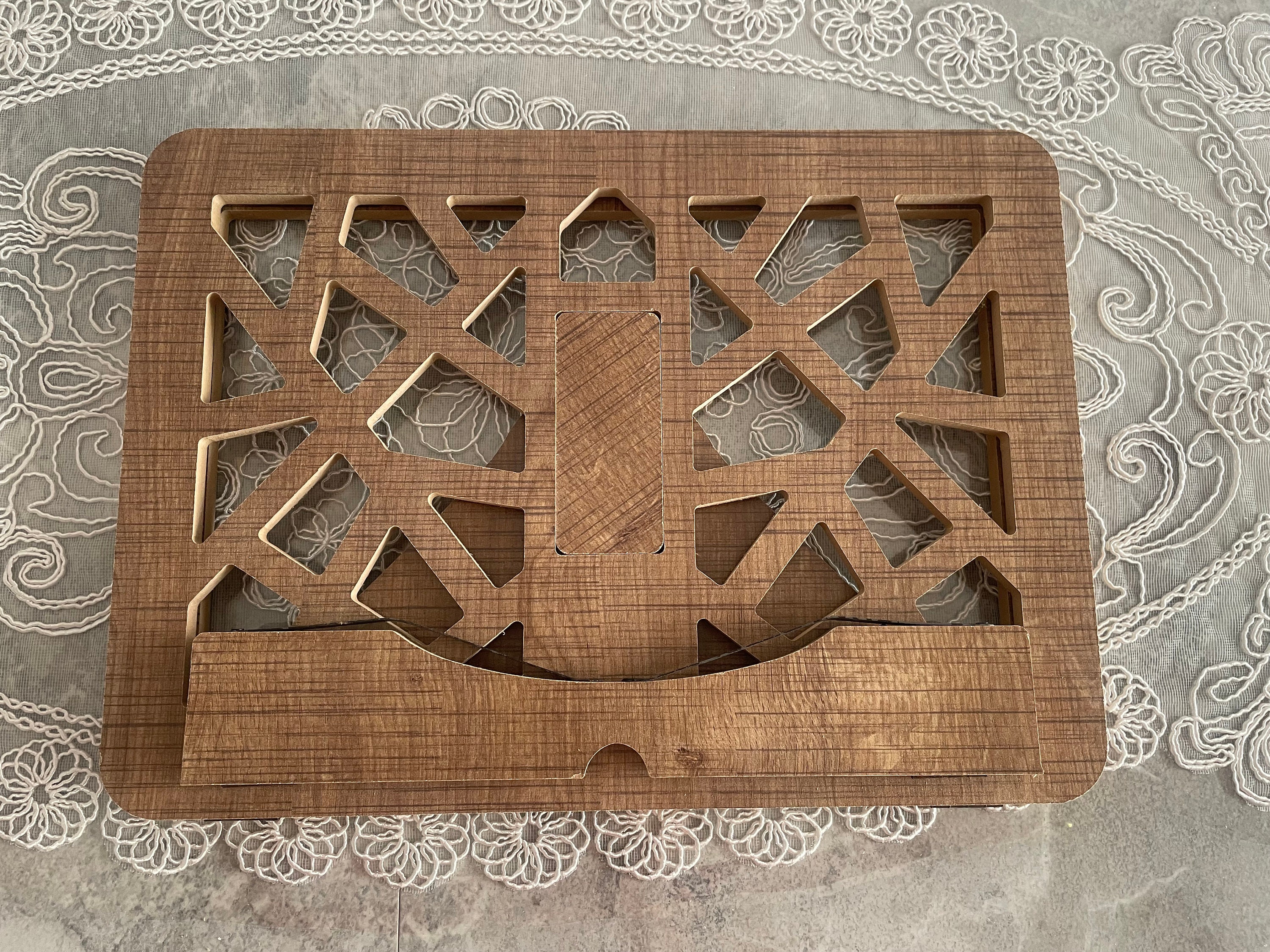 Portable Holy Quran Reading Desk, Book Reading Stand, Wooden Tablet ...