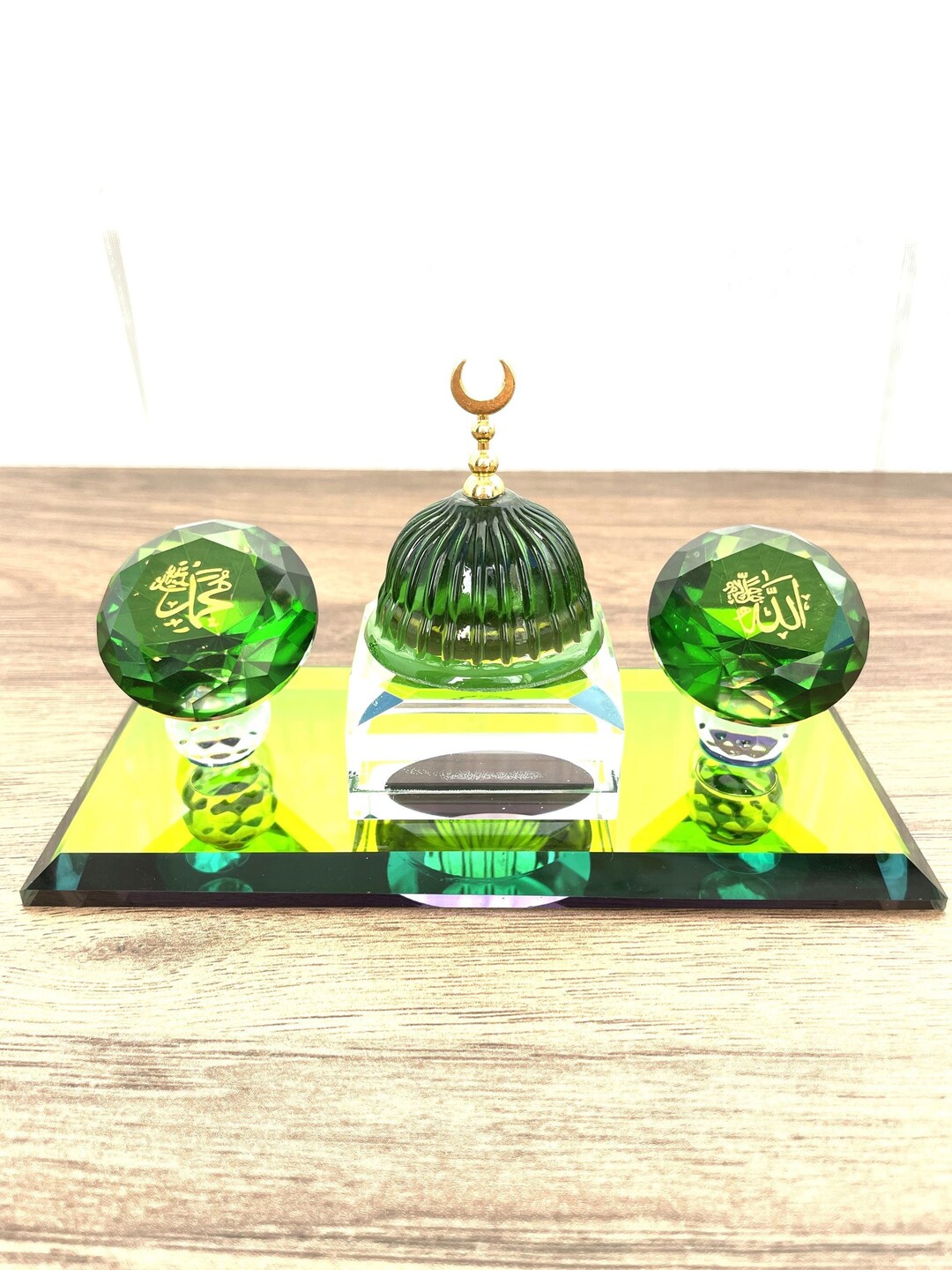 Masjid Al Nabawi Crystal Decor, Gift for Muslim, Crystal Allah Muhammed ...