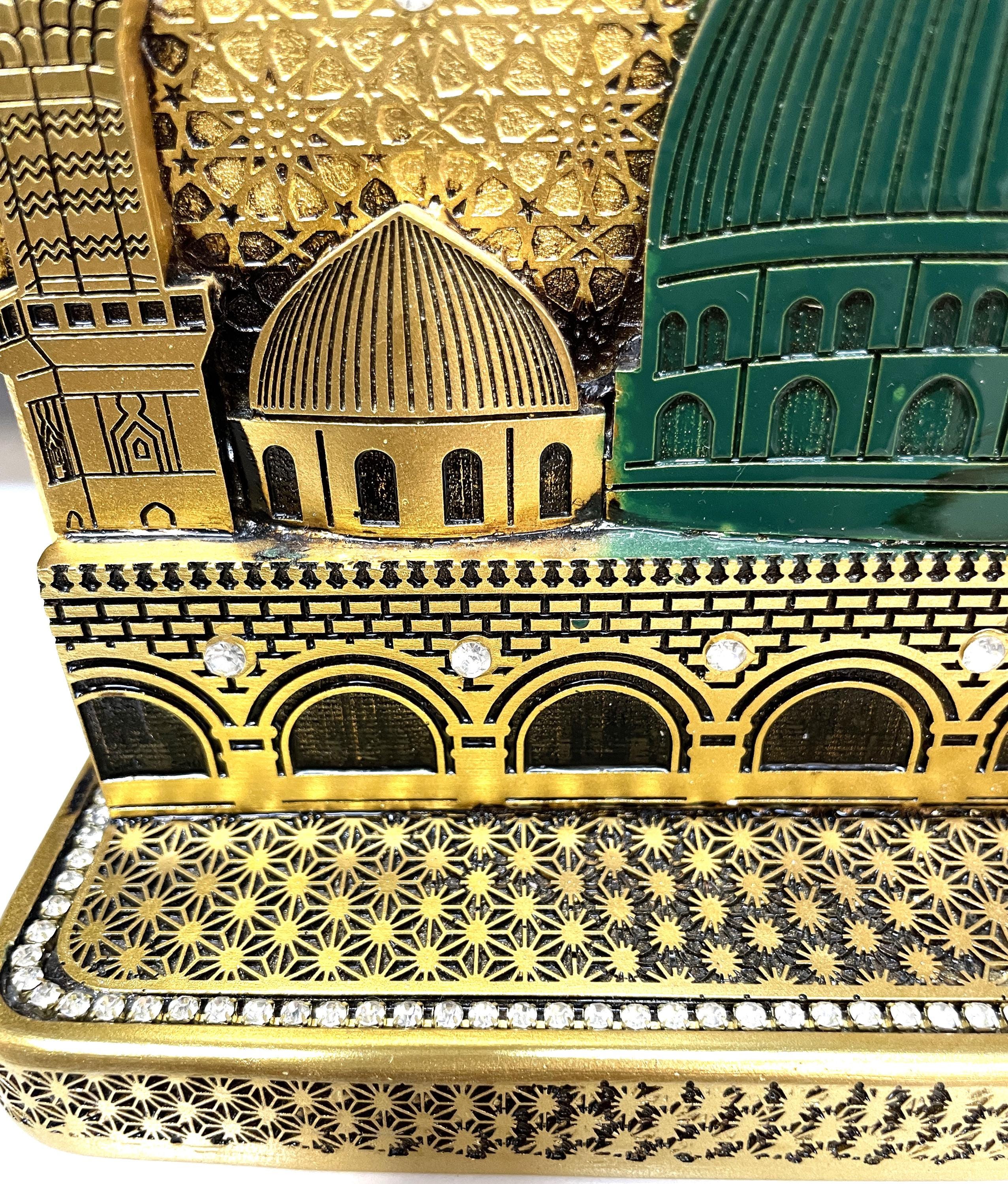 Kaaba and Masjid Nabawi Table Decor, Gift for Muslim, Kaaba Desk Decor ...
