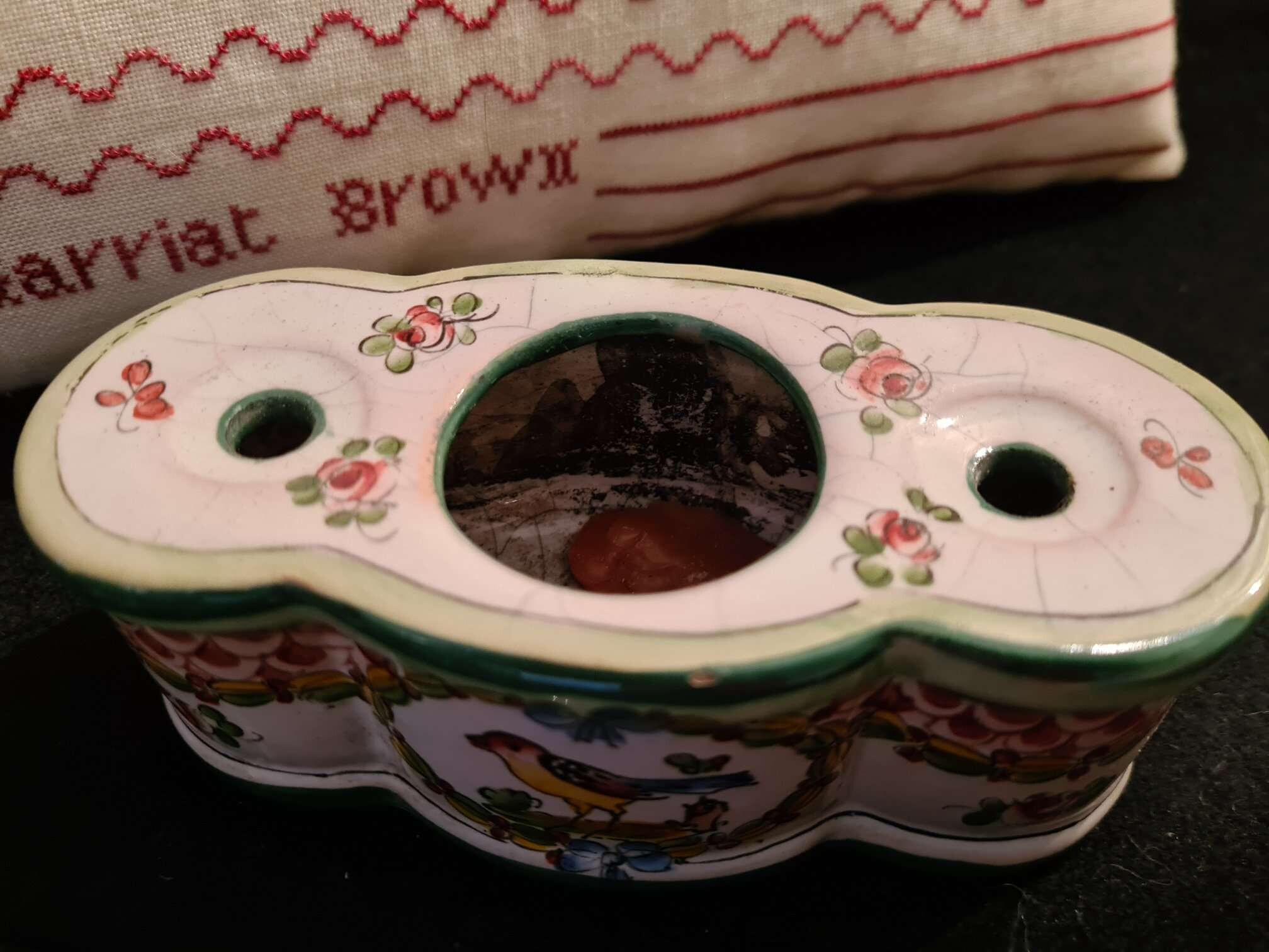 Rare Inkwell Deskware Writing 1930's Signed - Etsy