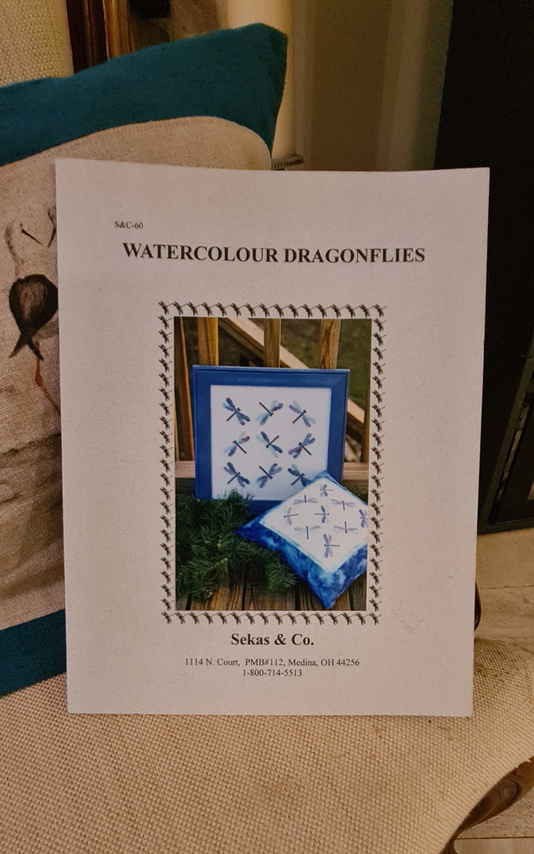 Vintage Dragonflies Sampler Cross-stitch Pattern Leaflet 1990 by SEKAS ...