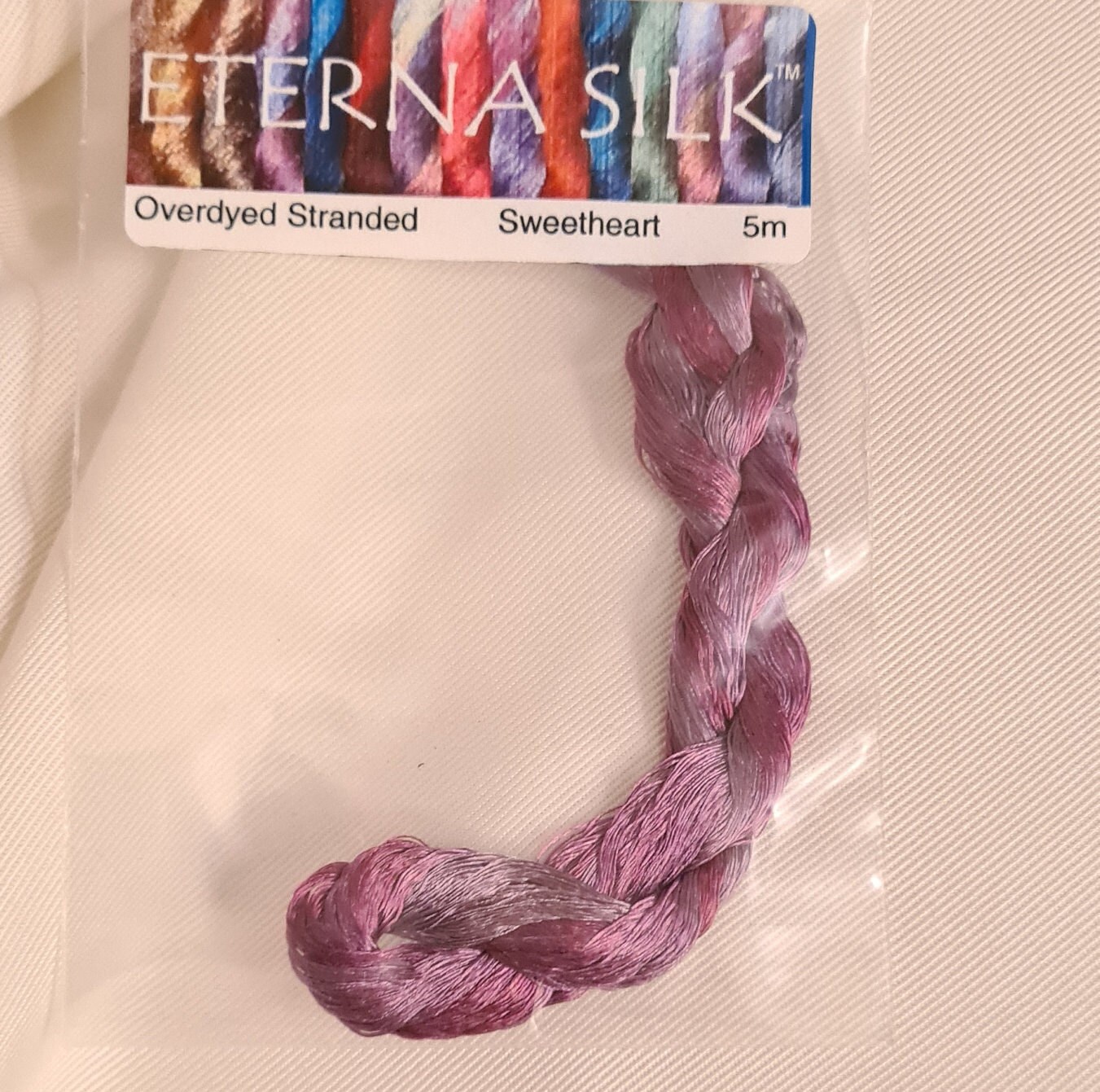 Set of ETERNA Silk Thread Cross Stitch Pink Lady DIY - Etsy