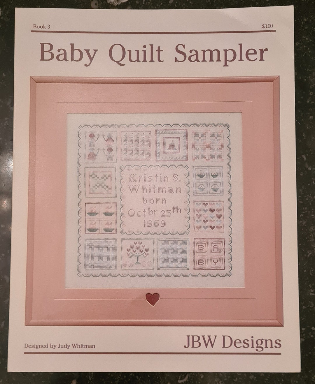 Vintage Baby Quilt Sampler JBW Design Cross Stitch Pattern 1988 - Etsy