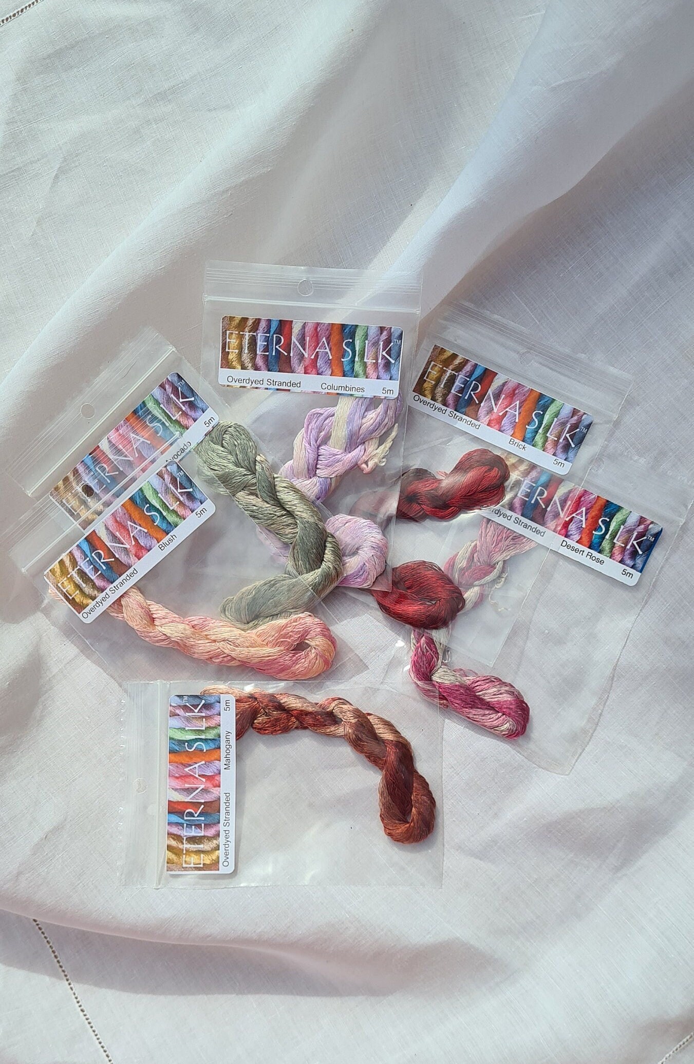 Set of ETERNA Silk Thread Cross Stitch Romantic DIY - Etsy