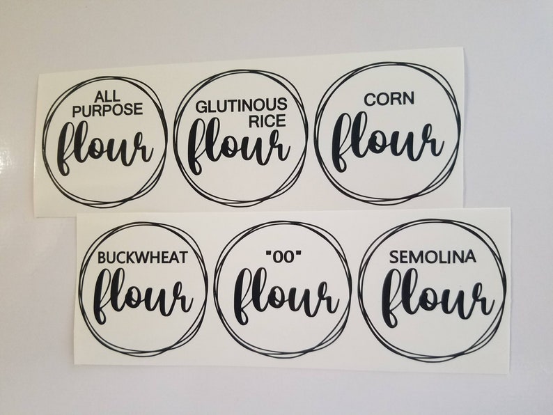 Pantry Organization Labels Stickers | Pantry Container Stickers | Flour ...