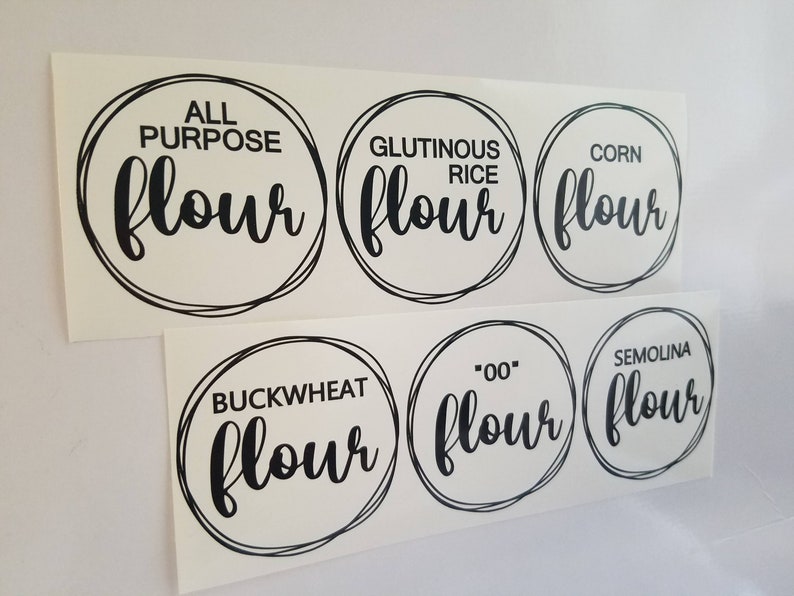 Pantry Organization Labels Stickers | Pantry Container Stickers | Flour ...