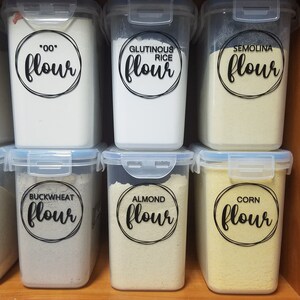 Pantry Organization Labels Stickers | Pantry Container Stickers | Flour ...