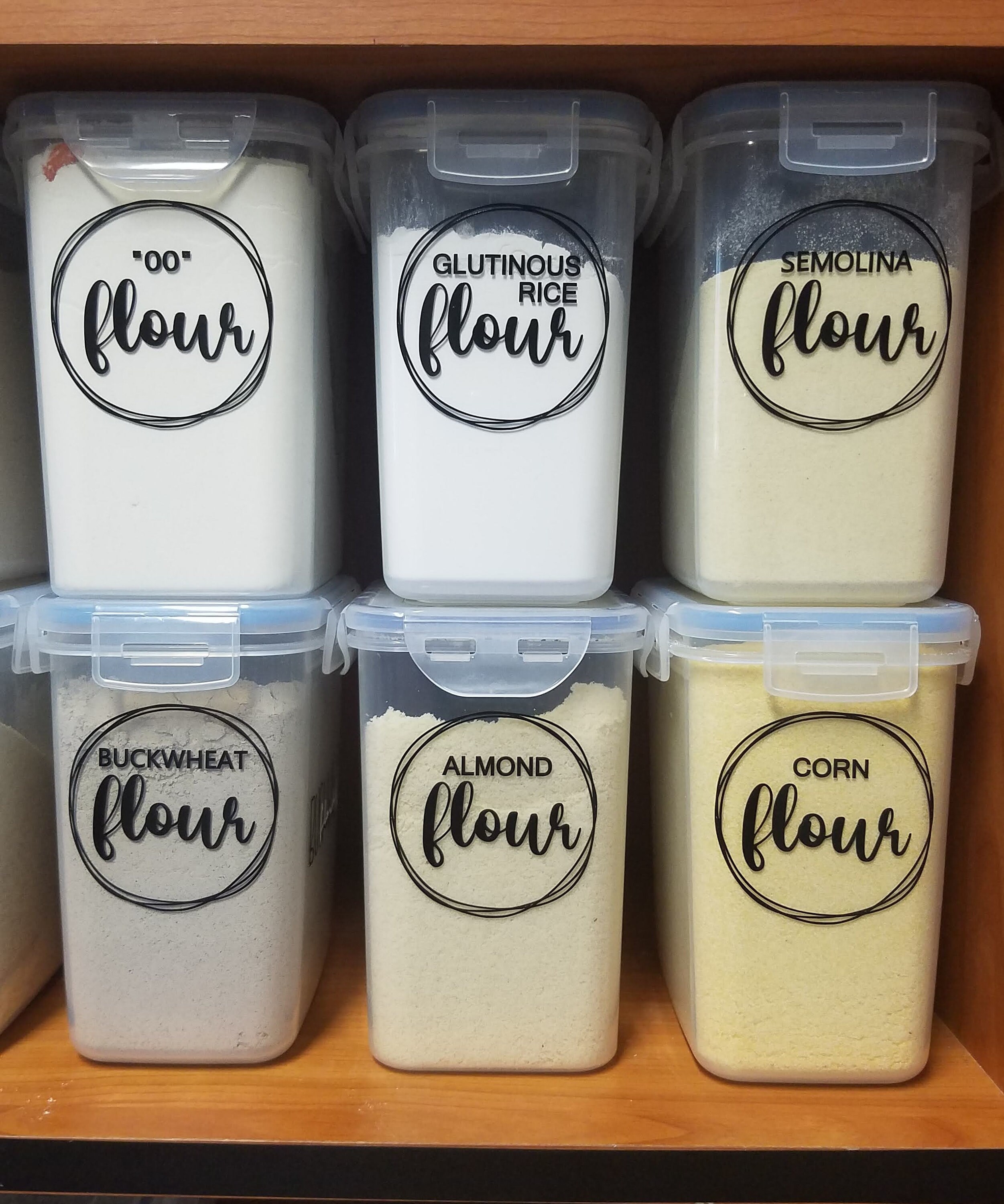 Pantry Organization Labels Stickers | Pantry Container Stickers | Flour ...