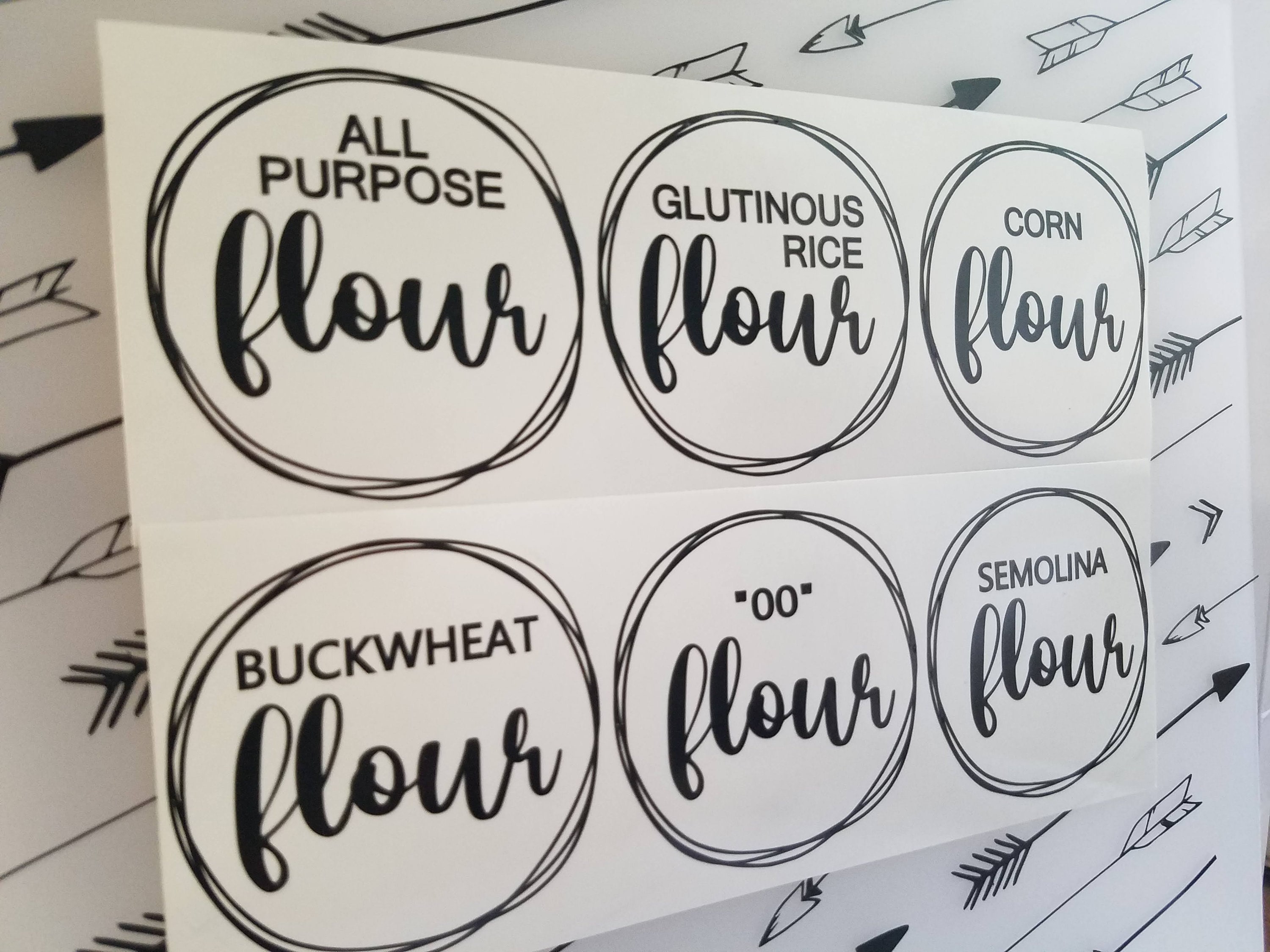 Pantry Organization Labels Stickers | Pantry Container Stickers | Flour ...